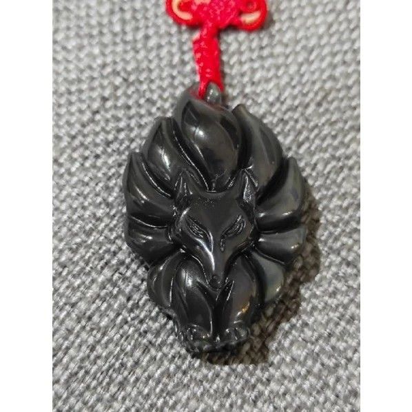Rainbow Obsidian Nine Tailed Fox, Women's Fashion, Jewelry & Organisers ...