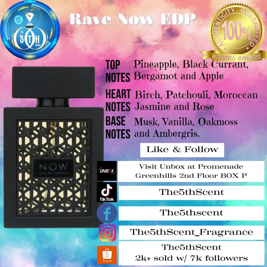 Rave Now by Lattafa EDP (Hacivat/Aventus Alternative) (5ml, 3ml, 2ml ...