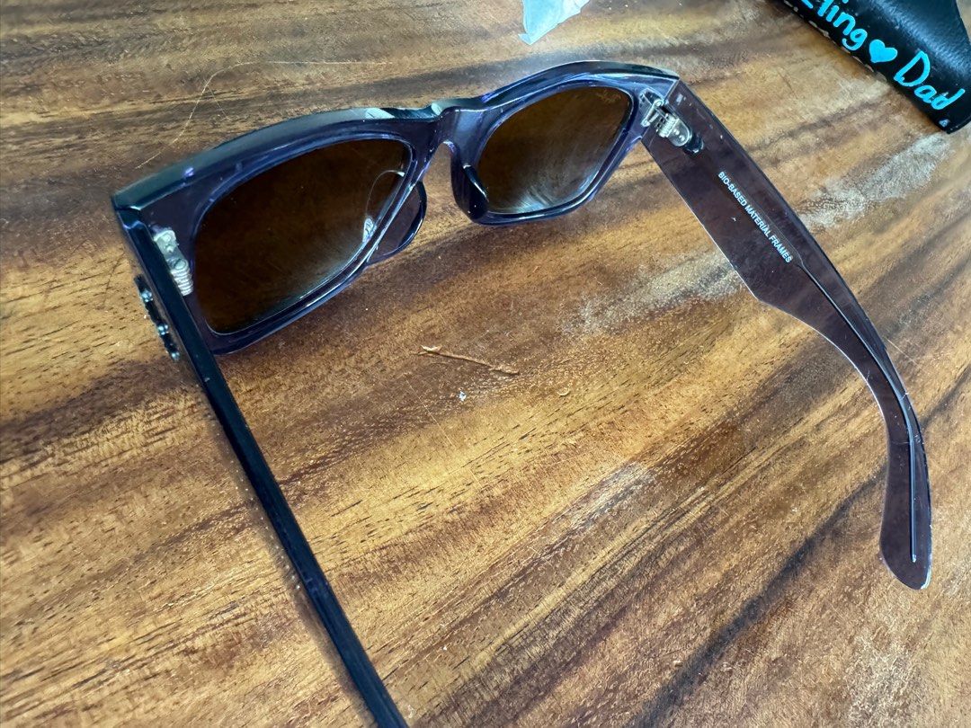 Ray ban mega wayfarer sunglasses rare blue, Men's Fashion, Watches ...