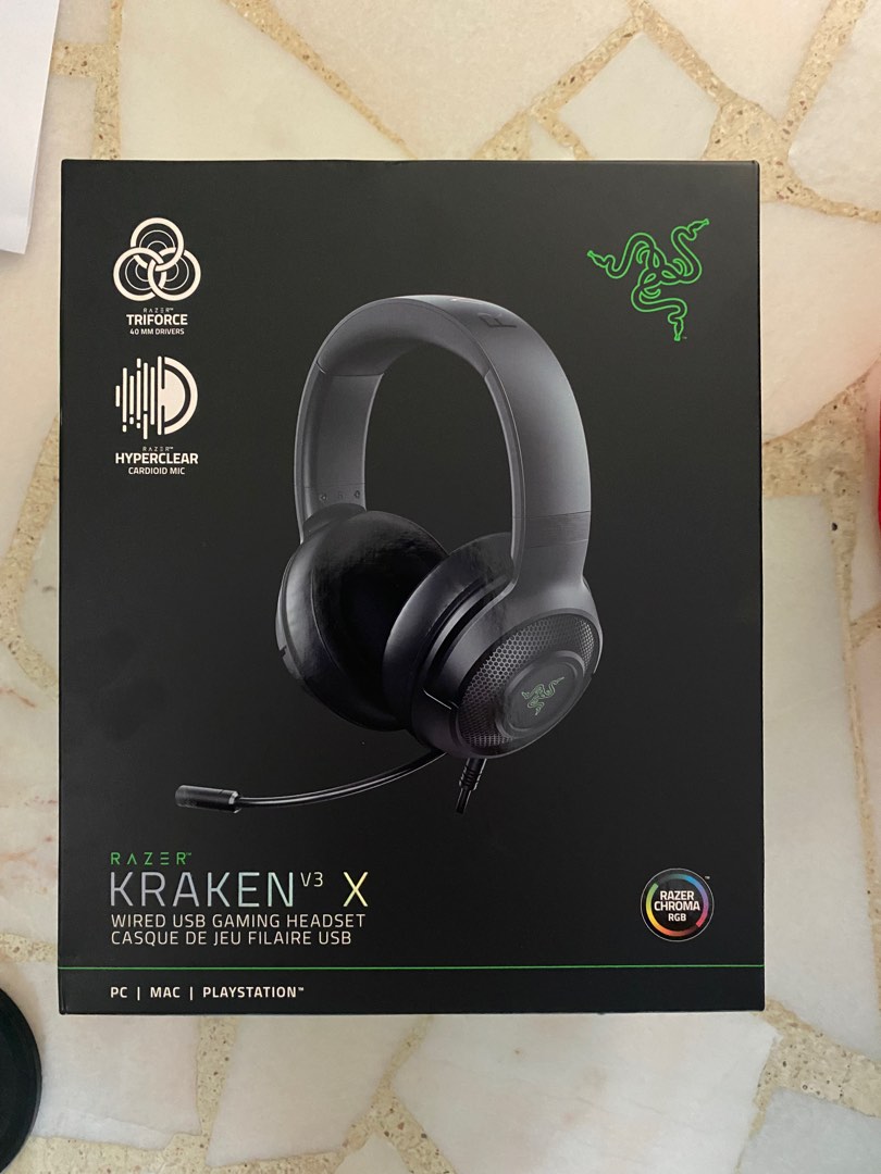 Razer Kraken V3 X Gaming Headphone / Headset, Audio, Headphones ...