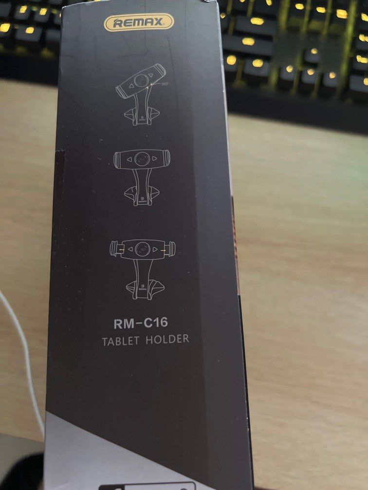 remax tablet holder (black), Computers & Tech, Parts & Accessories ...