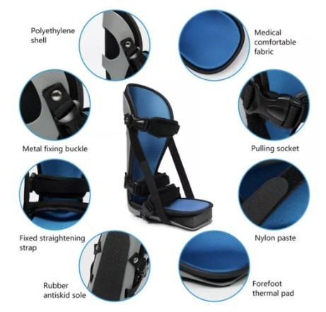 Rigid Night Splint for Stretching of Plantar Fascia, Achilles Tendon ...