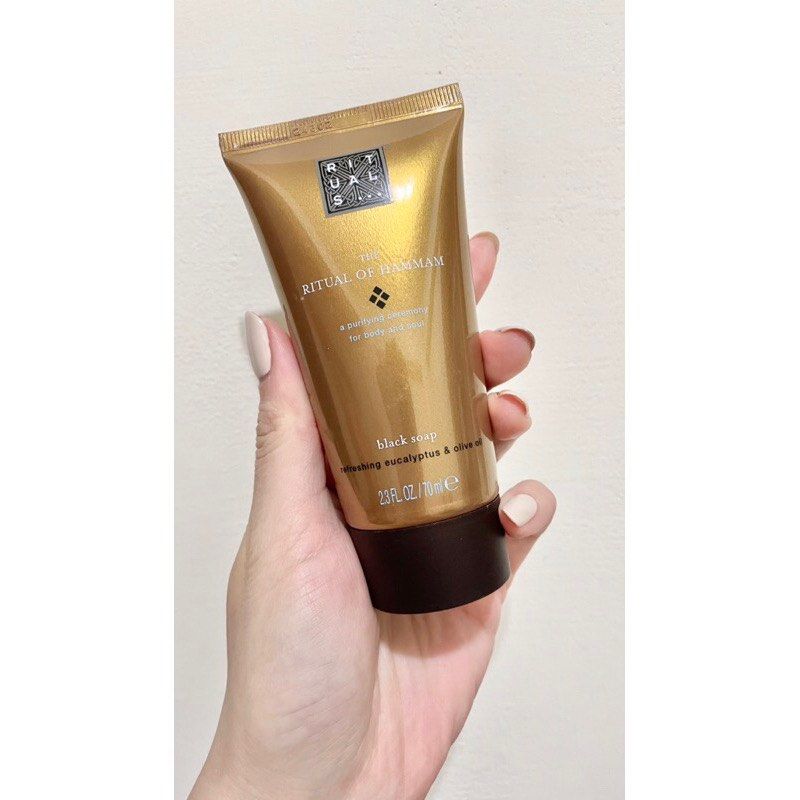 （近全新）｜日常生活愛用｜Rituals black soap 荷蘭品牌沐浴膠70ml #24畢業季, 香水、美妝、保養, 身體清潔保養, 沐浴清潔相關在旋轉拍賣