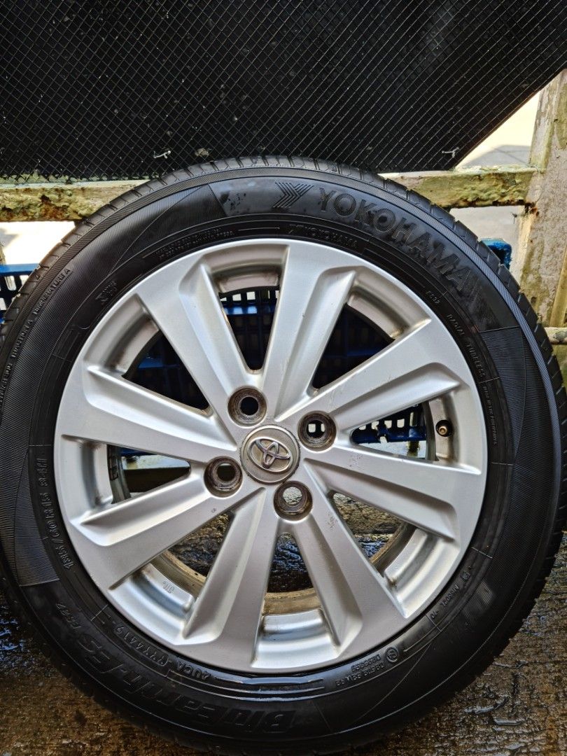 Rush Toyota Vios OEM Mags and Tires, Car Parts & Accessories, Mags and ...