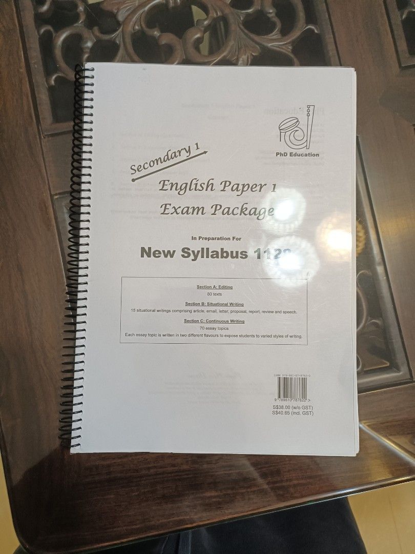 Sec 1 English Paper Exam Package, Hobbies & Toys, Books & Magazines ...