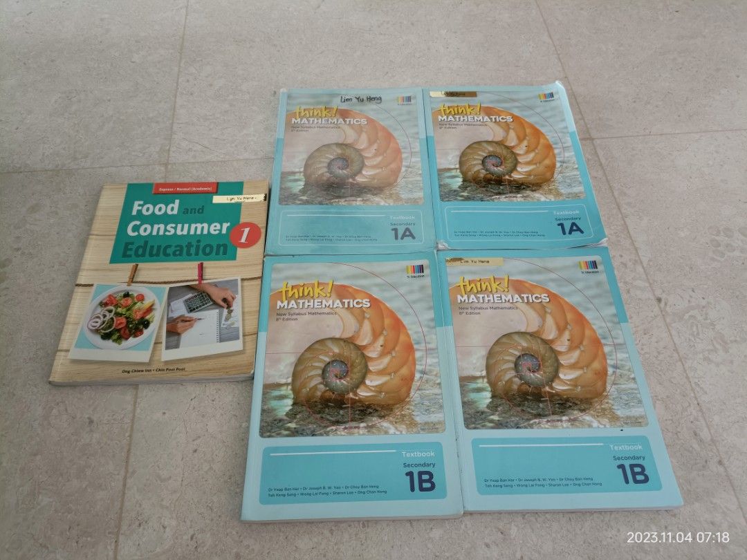 Sec 1 textbooks (Maths & FCE), Hobbies & Toys, Books & Magazines ...