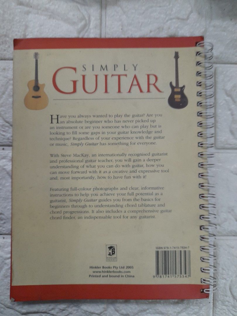 Simply Guitar by Steve Mackay, Hobbies & Toys, Books & Magazines ...
