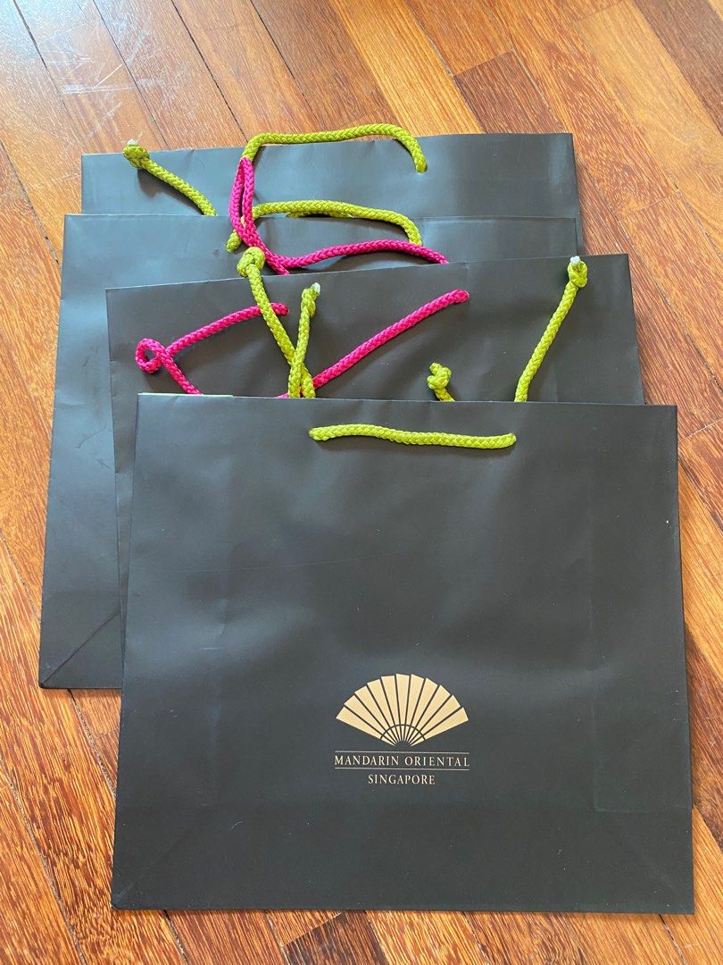 Singapore Mandarin Oriental paper bags, Hobbies & Toys, Stationery ...
