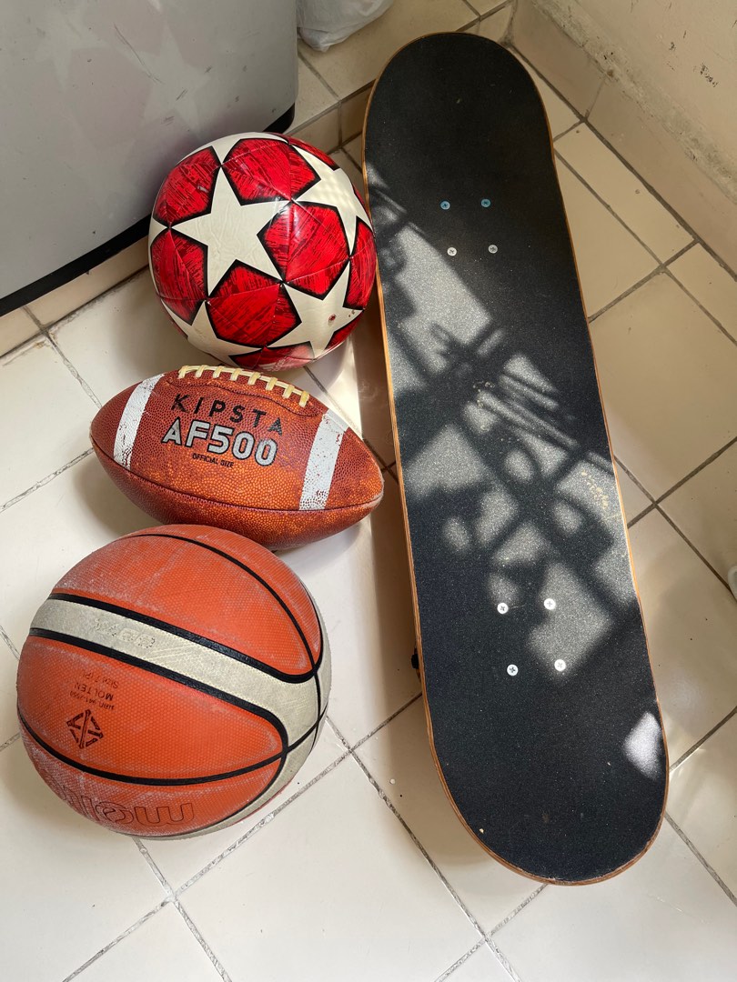 Skateboard, basketball, football , rugby, Sports Equipment, Sports ...