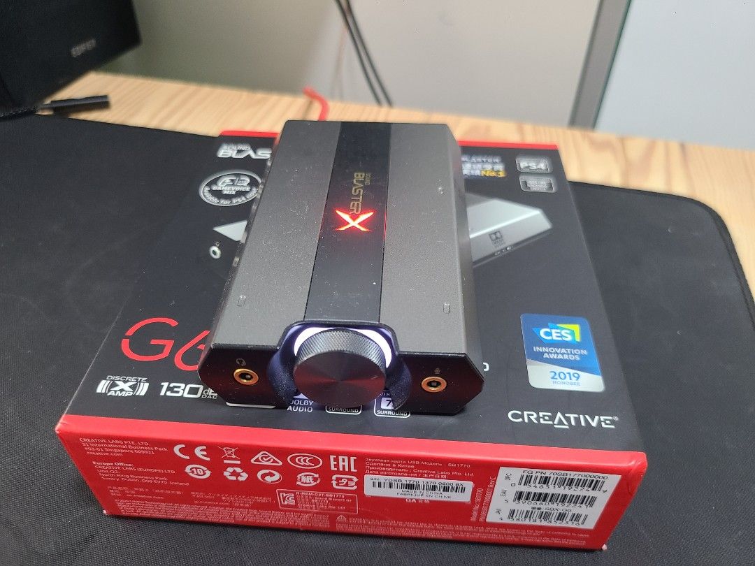 Sound Blaster G6, 音響器材, Soundbar、揚聲器、藍牙喇叭、耳擴 - Carousell