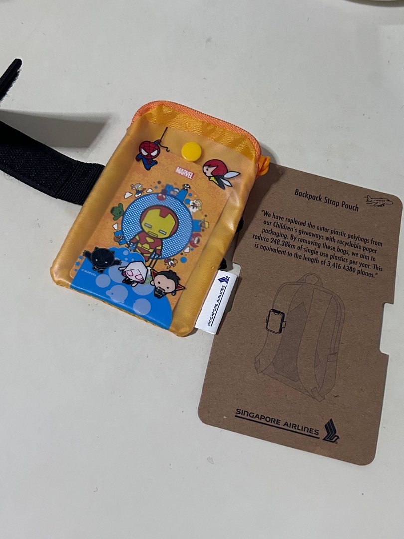 SQ Captain Marvel Backpack Pouse, Hobbies & Toys, Travel, Travel ...