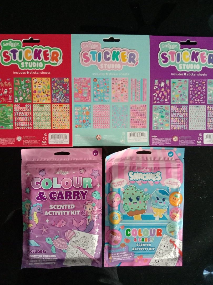 Smiggle Sticker / Colouring Book, Hobbies & Toys, Stationery & Craft ...