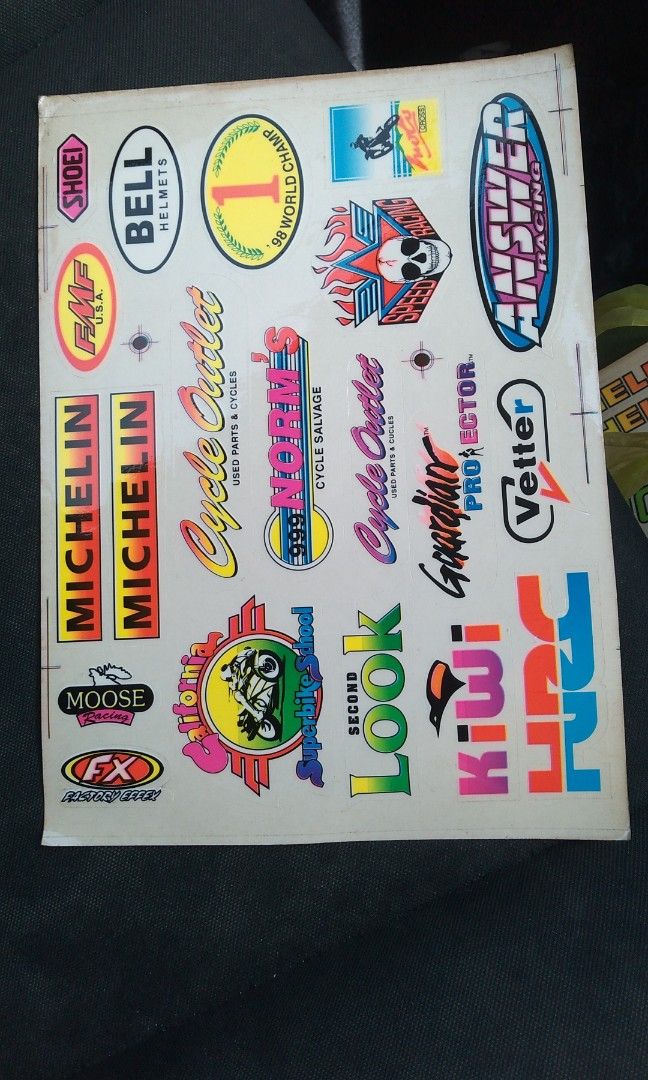 Sticker permotoran 90an, Hobbies & Toys, Collectibles & Memorabilia ...