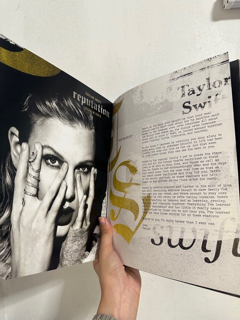 Taylor Swift Reputation Tour Book (official), Hobbies & Toys, Books ...