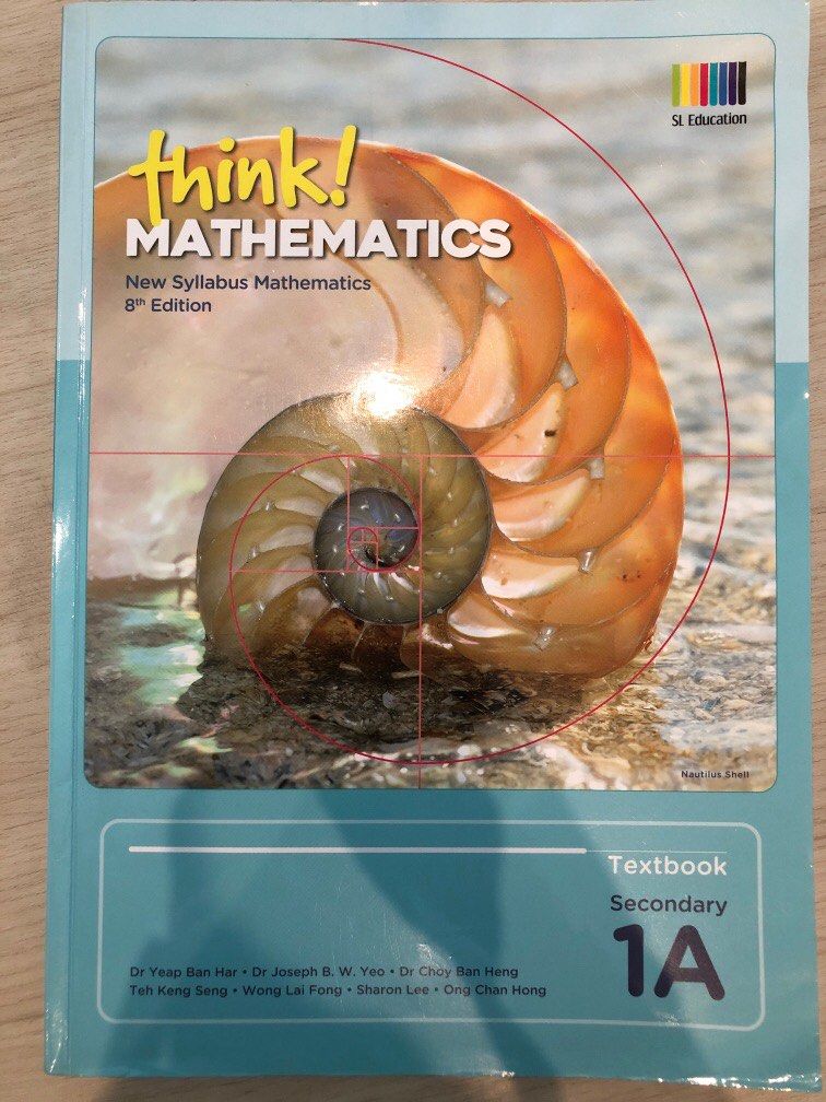 Think! Mathematics textbook Secondary 1A and 1B, Hobbies & Toys, Books ...