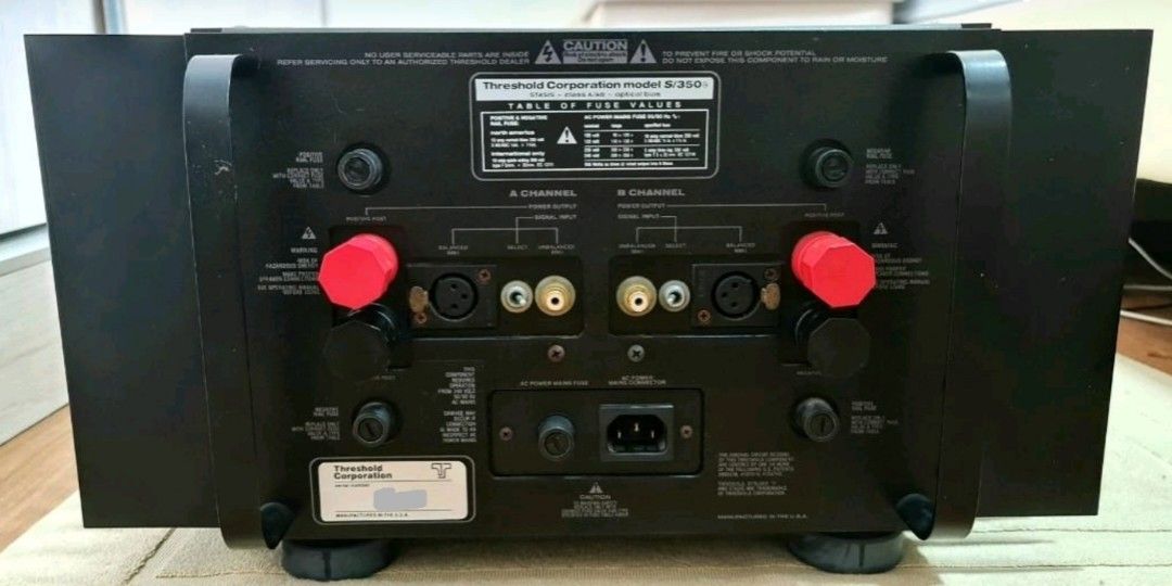 Threshold S350e 150W power amp, Audio, Soundbars, Speakers & Amplifiers ...