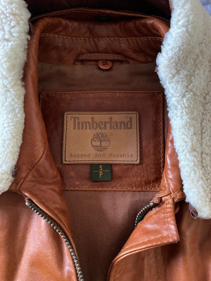 Timberland Leather Jacket - Men, Men's Fashion, Coats, Jackets and ...