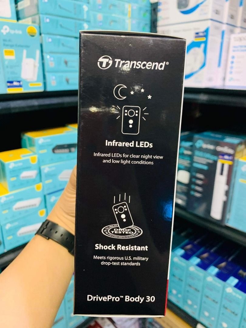 Transcend DrivePro Body 30 Body Camera TS64GDPB30A, Photography, Video Cameras on Carousell