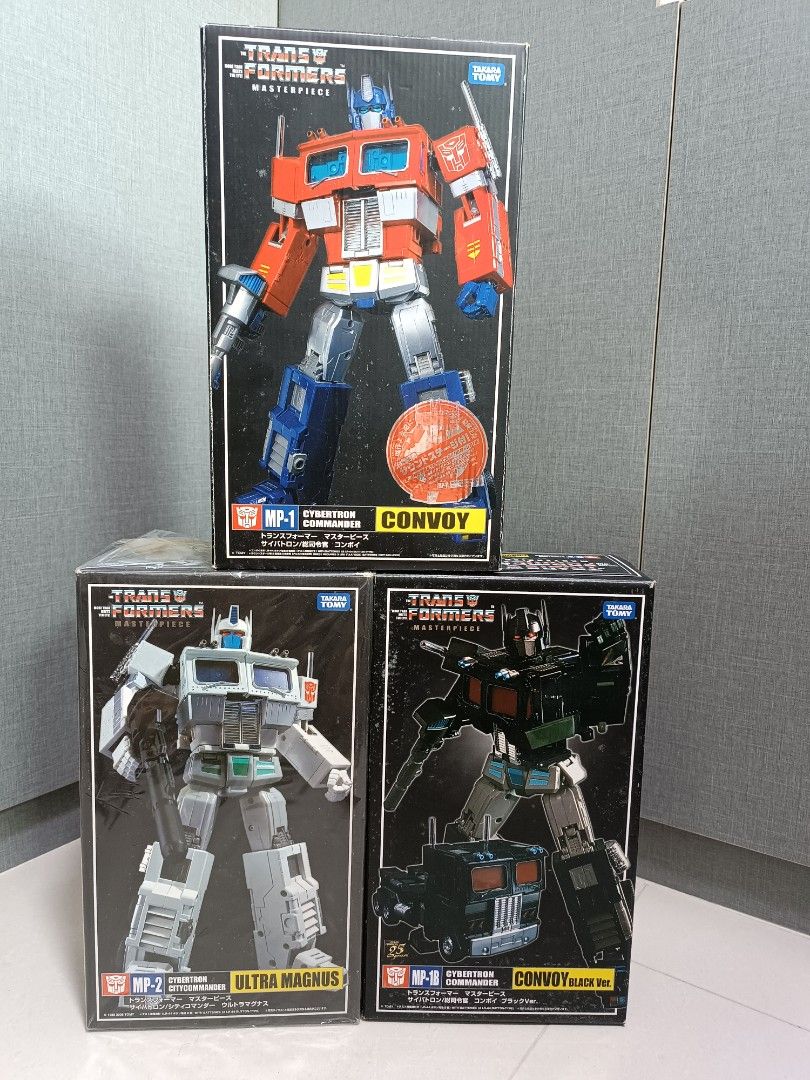 Transformer Masterpiece Convoy Optimus Prime Ultra Magnus Nemesis Prime MP01 MP01B MP02, Hobbies ...