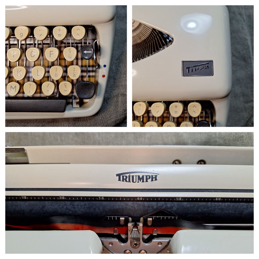 Triumph Tippa Ultra-portable typewriter with European keys, Hobbies ...