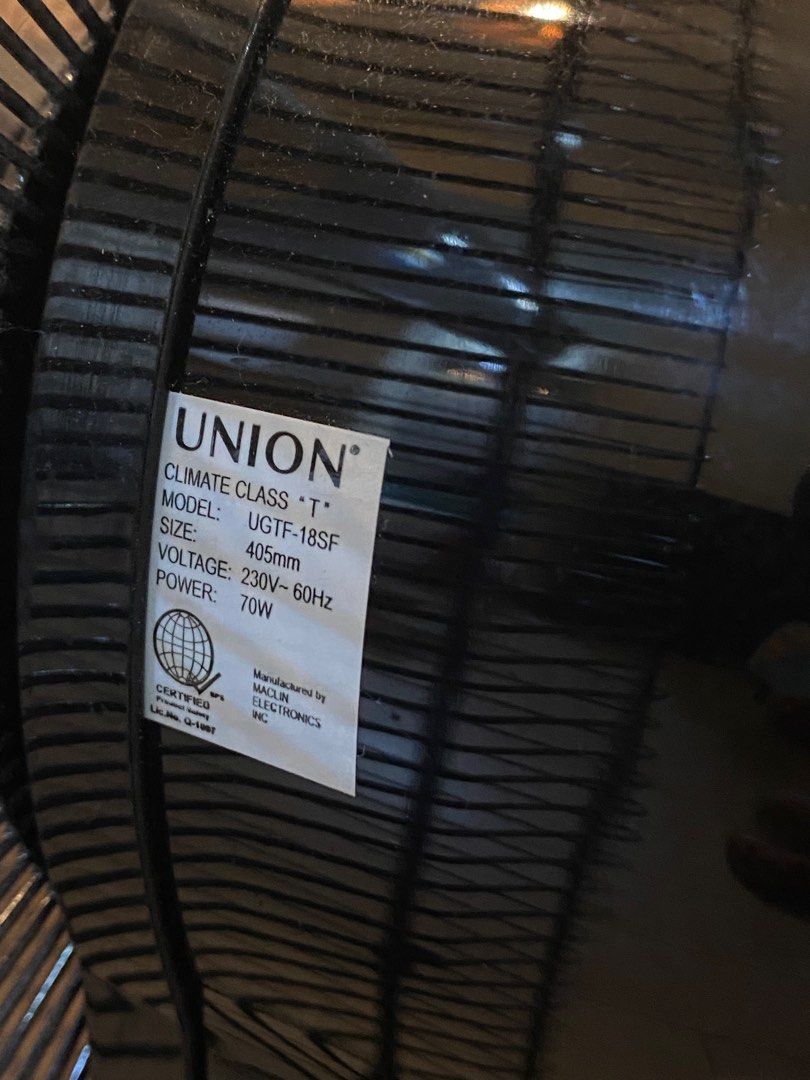 Union Industrial Fan 18” Turbo Fan, Furniture & Home Living, Lighting ...
