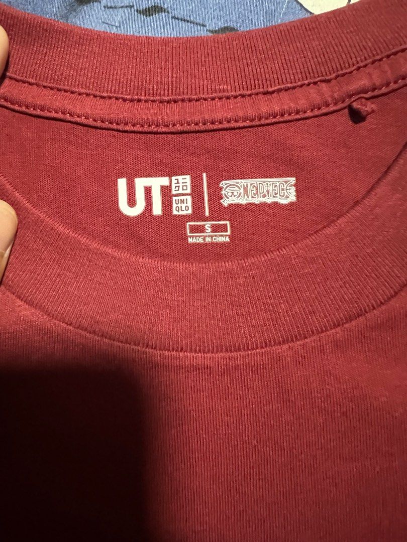 Uniqlo One Piece Red Shirt, Men's Fashion, Tops & Sets, Tshirts & Polo ...