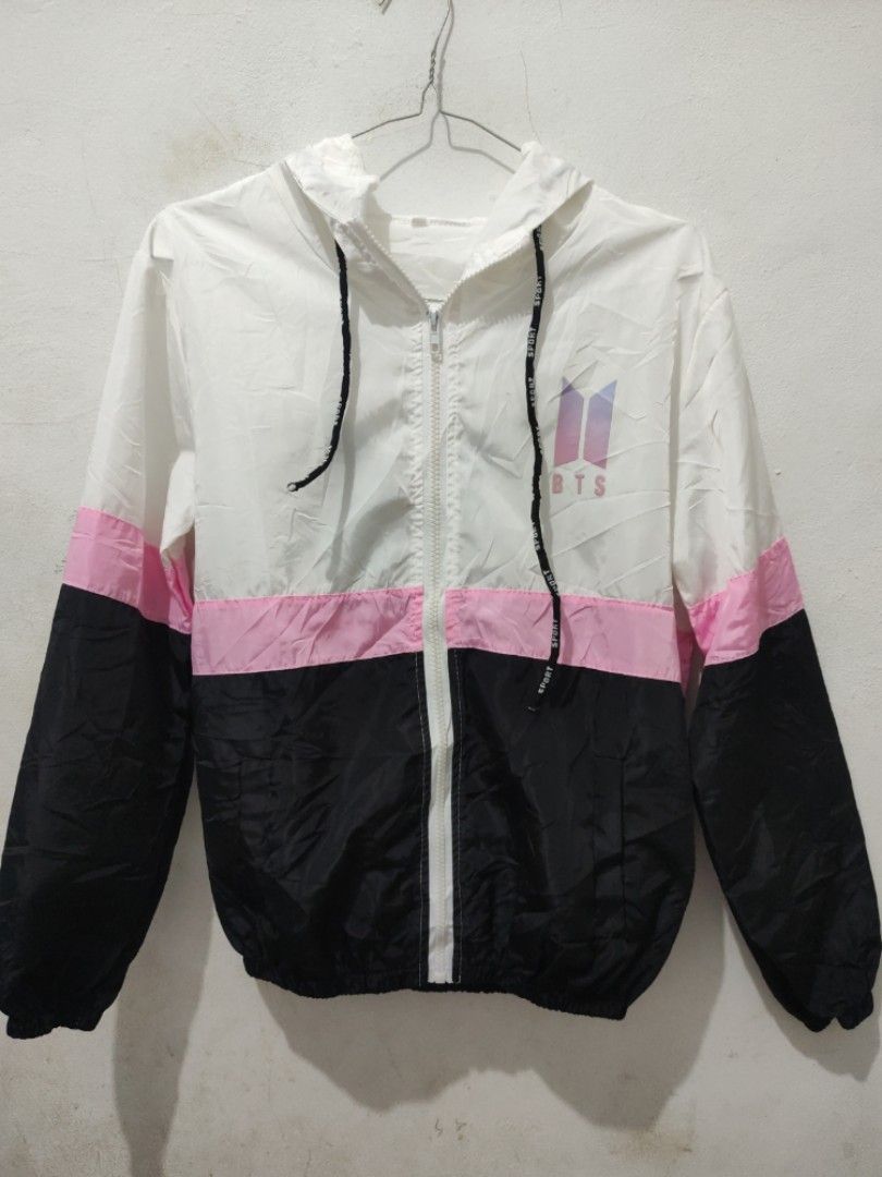 V Taehyung BTS Fashion Jacket Parasut, Fesyen Wanita, Pakaian Wanita ...