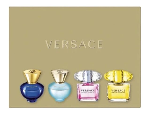 Versace Ladies Mini Set Gift Set Fragrances (4 x 5 ml), Beauty ...