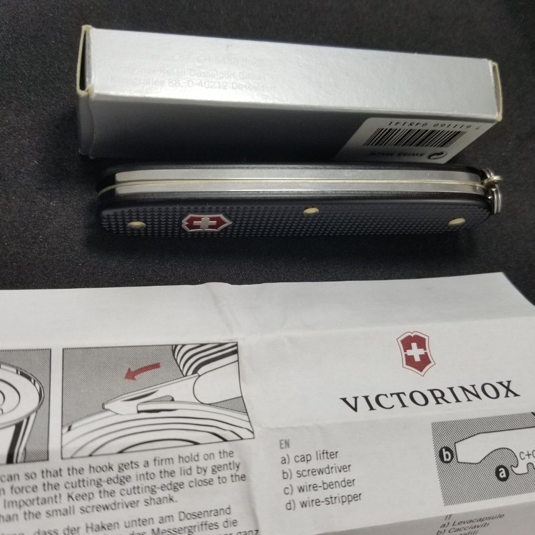 Victorinox Pioneer Alox Black with Red Shield swiss army knife ...