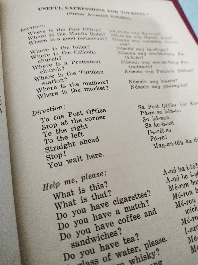 vintage "Basic Tagalog"/For foreigners & non-tagalogs/Paraluman S ...