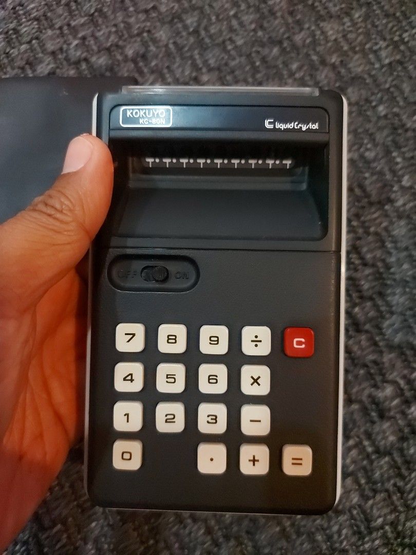 Vintage calculator liquid crystal, Hobbies & Toys, Stationery & Craft ...