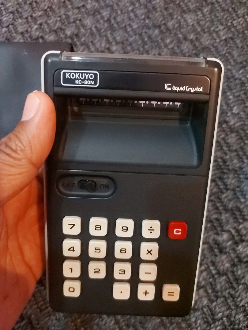 Vintage calculator liquid crystal, Hobbies & Toys, Stationery & Craft ...