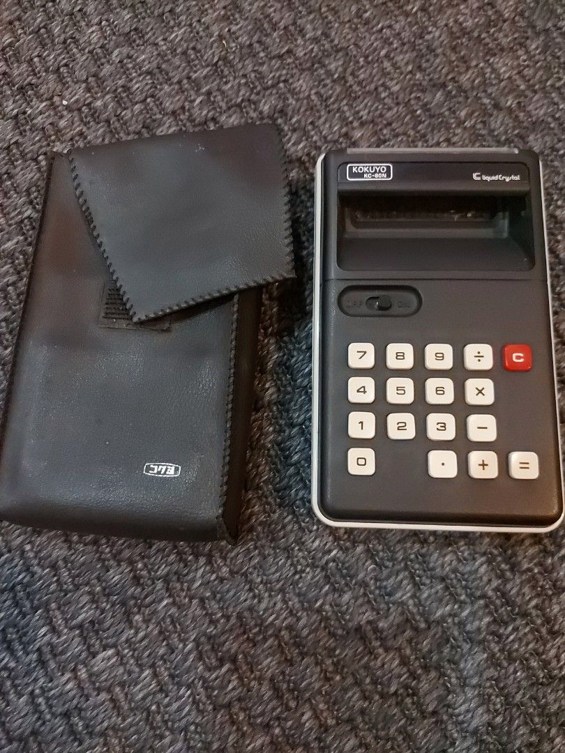 Vintage calculator liquid crystal, Hobbies & Toys, Stationery & Craft ...