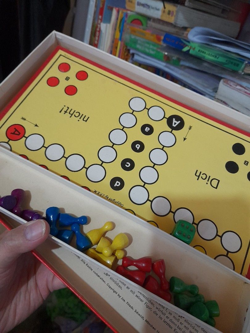 Vintage Mensch (Man do not be angry board game), Hobbies & Toys, Toys ...