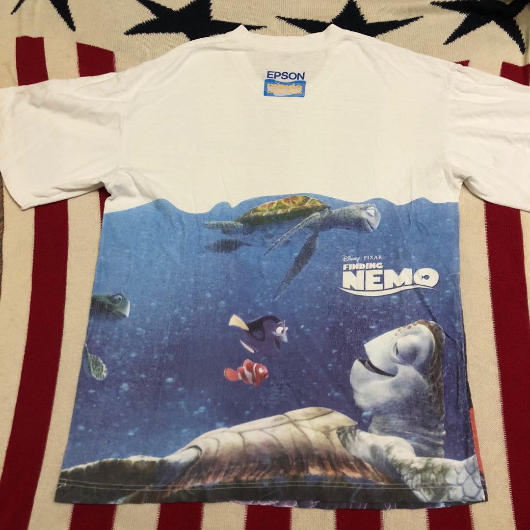 Vintage Promo Finding Nemo Movie T shirt, Men's Fashion, Tops & Sets ...