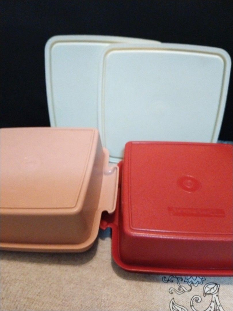 Vintage Tupperware Square Containers, Furniture & Home Living ...