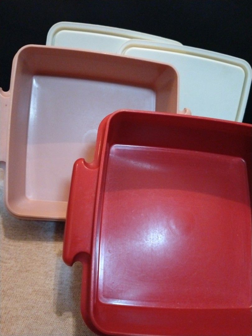 Vintage Tupperware Square Containers, Furniture & Home Living ...