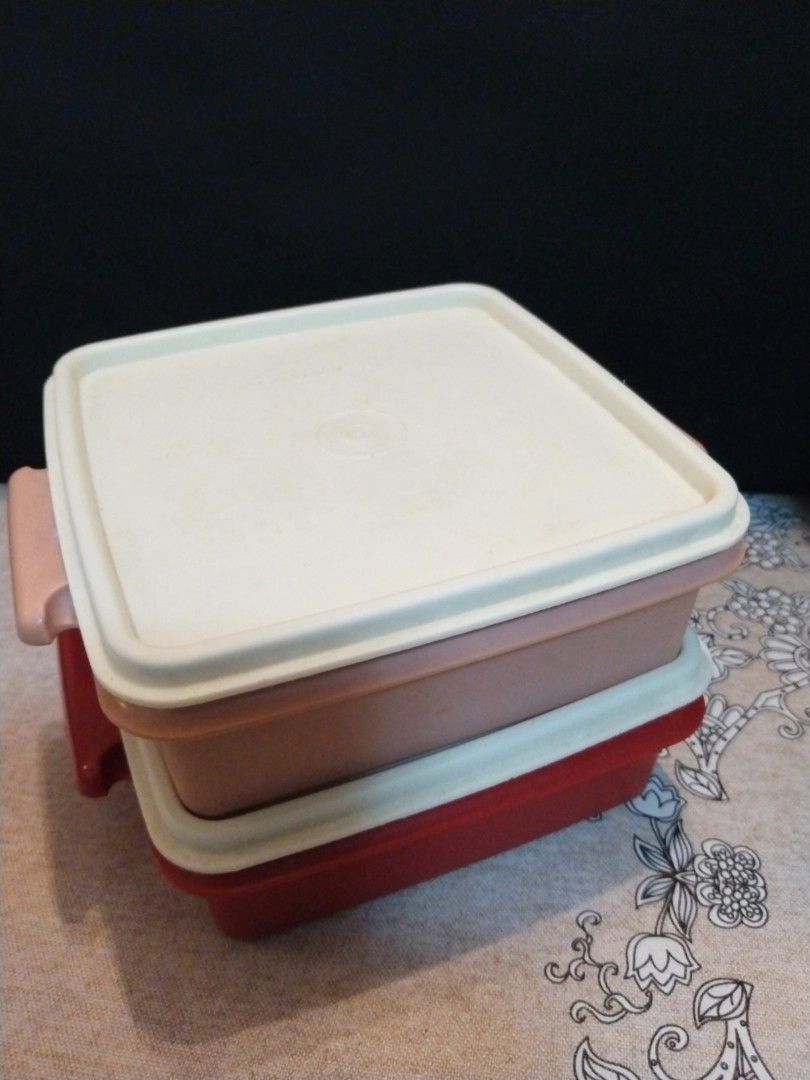Vintage Tupperware Square Containers, Furniture & Home Living ...
