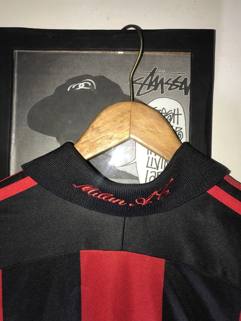 Vintage Opel AC milan football jersey by adidas, Men's Fashion, Tops ...