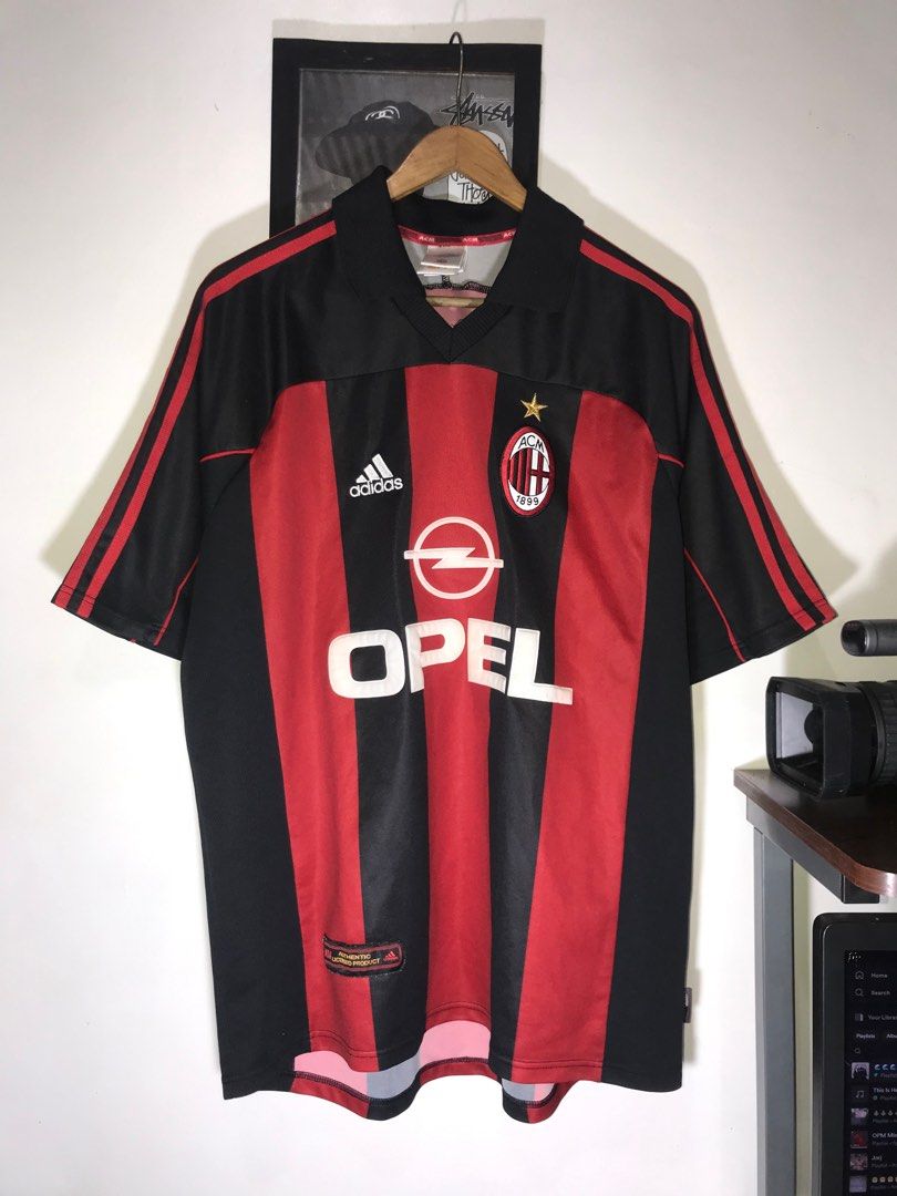 Vintage Opel AC milan football jersey by adidas, Men's Fashion, Tops & Sets, Tshirts & Polo ...