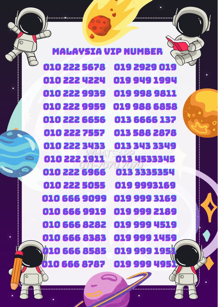 VIP MOBILE NUMBER 8888 , FENGSHUI NUMBER , PLATE NUMBER , VIP PLATE ...