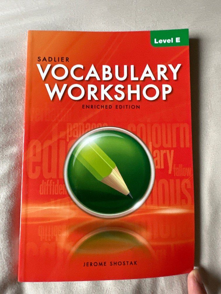 Vocabulary Workshop Enriched edition Level E, Hobbies & Toys, Books ...