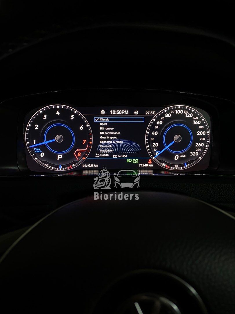 Volkswagen digital cluster|Speedometer|digital cockpit|Passat|Golf ...