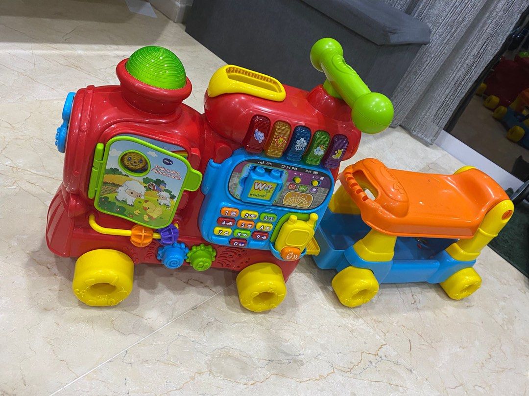 VTech Baby Push & Ride Alphabet Train, Babies & Kids, Infant Playtime ...
