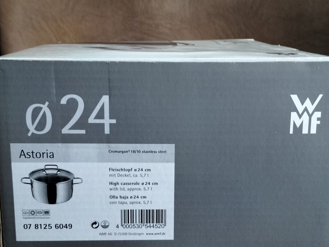 WMF stainless steel pot(24), Furniture & Home Living, Kitchenware ...