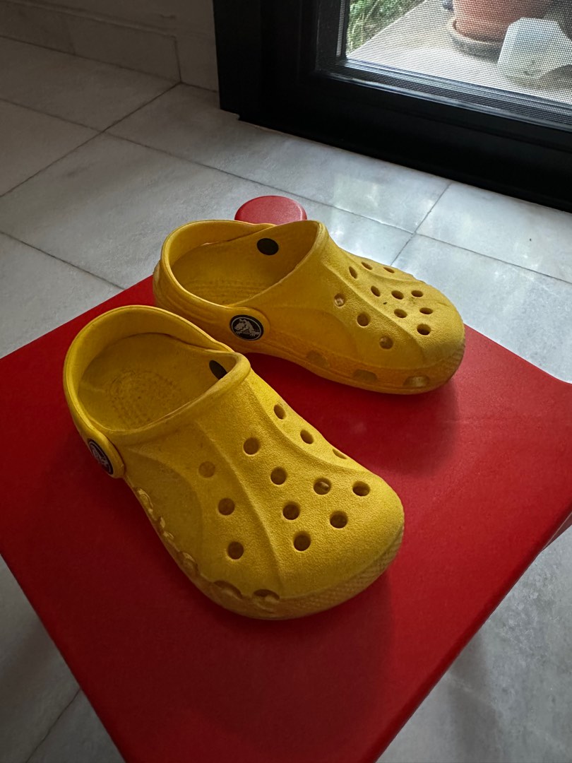Kids Yellow Crocs, Babies & Kids, Babies & Kids Fashion on Carousell