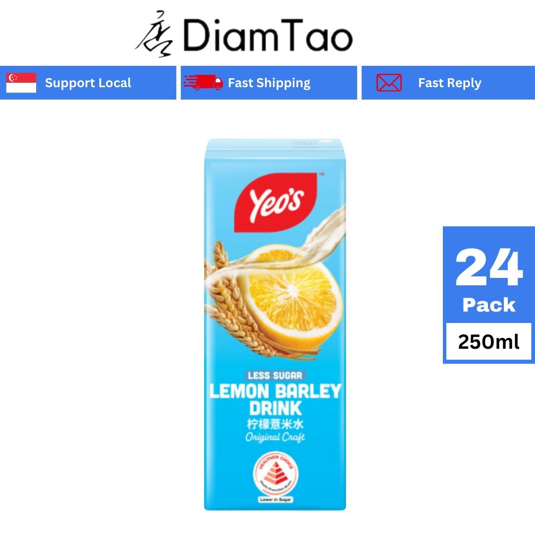 Yeo's Lemon Barley Drink 250ml x 24 Packet, Food & Drinks, Beverages on Carousell