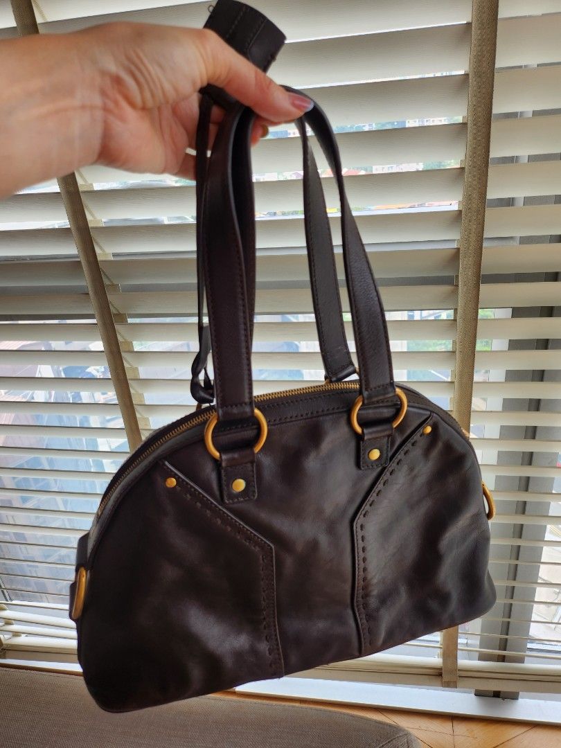 Ysl Muse (small size) brown calf, Luxury, Bags & Wallets on Carousell