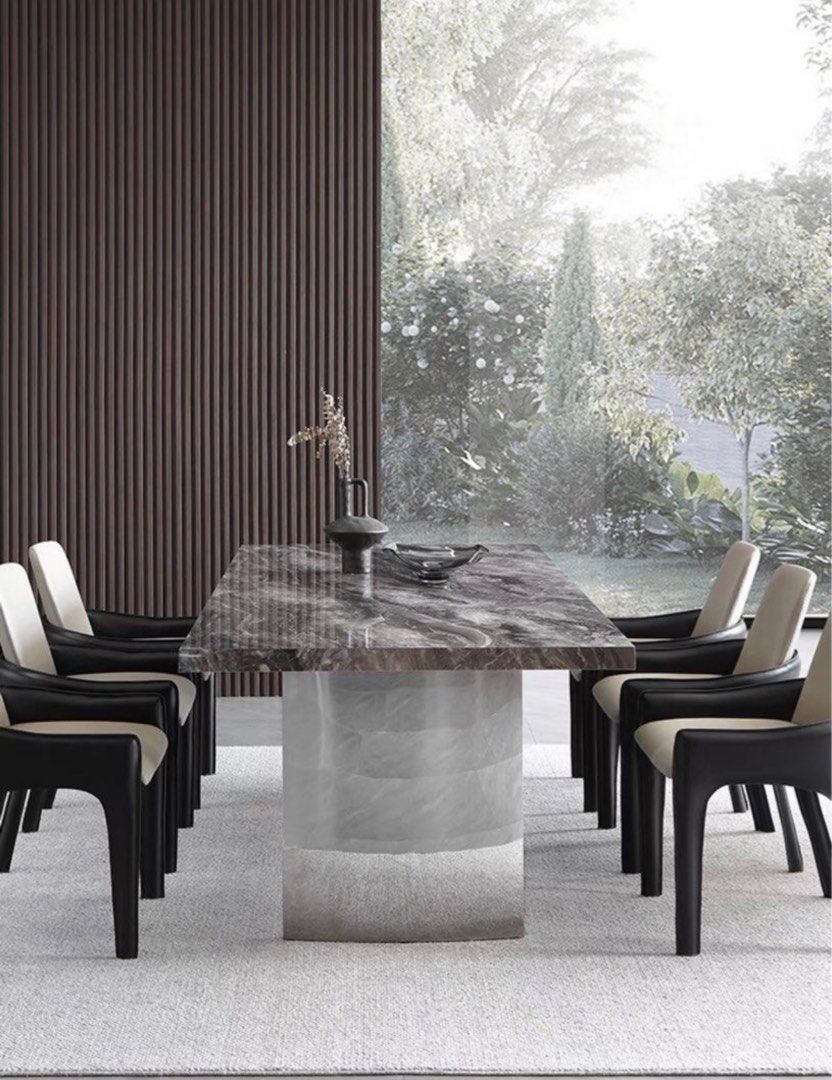 ZARA Modern Marble Dining Table, Furniture & Home Living, Furniture ...
