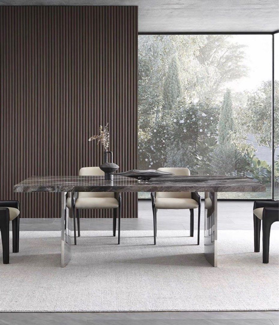 ZARA Modern Marble Dining Table, Furniture & Home Living, Furniture ...